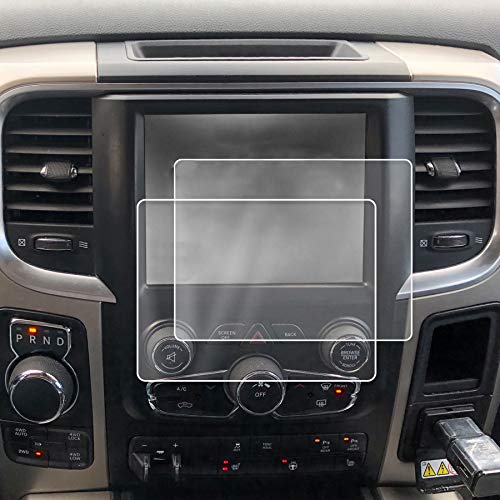 Red Hound Auto Screen Protector Compatible with Dodge Ram 2013-2018 1500 2500 3500 with 8.4 Inch Uconnect - Set of 2 - Custom Fit Invisible High Clarity Touch Display Protector Minimizes Fingerprints