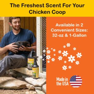 MICROBE-LIFT Chicken Coop Cleaner and Odor Eliminator, Use on All Surfaces and Supplies, Turns Chicken Poop Into Fertilizer, Ammonia Reducer, Highly Concentrated and Safe Formula, 32 Ounces