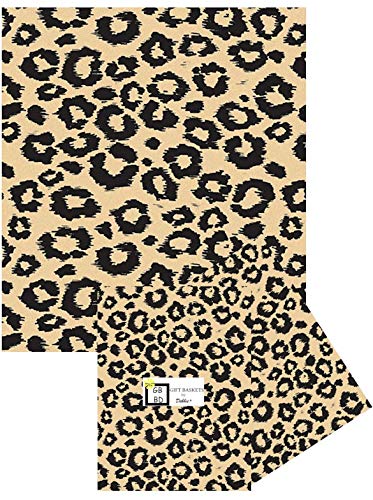 Animal Print Tissue Paper for Gift Bags - 24 Decorative Sheets 20 Inches X 30 Inches (Leopard Safari)