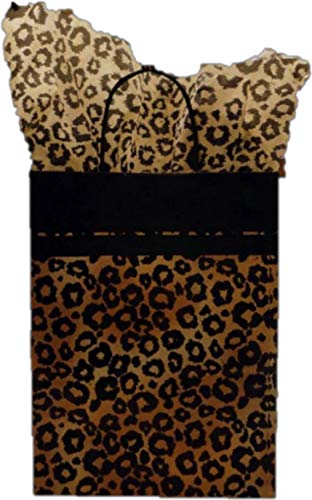 Animal Print Tissue Paper for Gift Bags - 24 Decorative Sheets 20 Inches X 30 Inches (Leopard Safari)