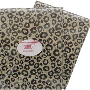 Animal Print Tissue Paper for Gift Bags - 24 Decorative Sheets 20 Inches X 30 Inches (Leopard Safari)