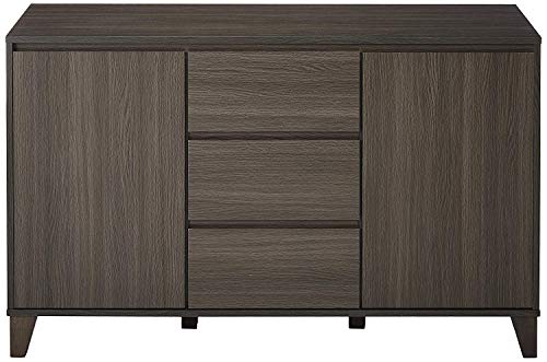 Kings Brand Furniture – Wood Buffet Server Cabinet Console Table, Oak Gray