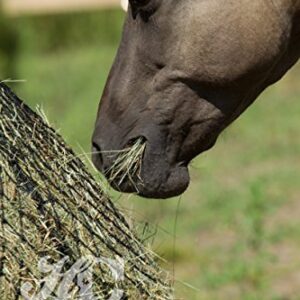 hay chix Slow Feed Hay Net for [Horse and Livestock Health, hay Feeder, hay net, Slow Feed hay net] Save Your time, hay and Money! Half Bale Net (1 3/4" Original)