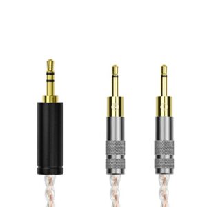 geekria apollo 16 cores copper silver braid upgrade audio cable compatible with sennheiser hd700. 3. 5mm (1/8") to 6 35mm (1/4") replacement headphones cord for hi-resolution (4.2 ft / 1.3 m)