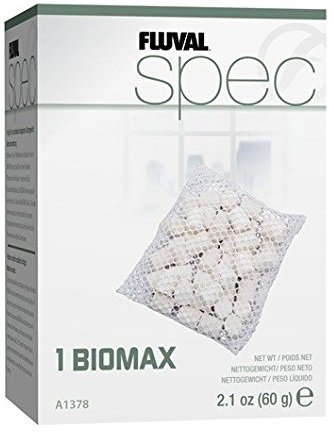 Fluval SPEC Replacement Filter Kit - Includes: Fluval SPEC Replacement Foam Filter Block, Fluval SPEC Biomax 2.1oz, and Fluval SPEC Carbon Filter Media - 3-Pack Bundle