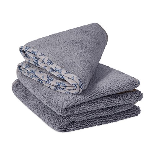 MW Pro Detail Microfiber Car Towels (16"x 24") | 400 GSM | 80/20 Blend | Tagless | Soft Satin Piped Edges | All-Purpose Auto Detailing - Wax, Buff, Polish, Wash, Dry | 3 Pack (Gray)