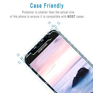 HPTech (2-Pack Galaxy S7 Screen Protector - Tempered Glass Film For Samsung Galaxy S7, Easy to Install, Bubble Free, 9H Hardness