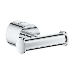 grohe atrio robe hook starlight chrome, 8.0 x 7.0 x 9.0 cm