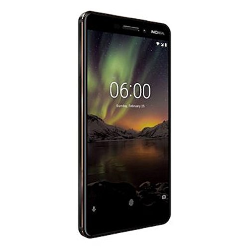 Nokia 6.1 (2018) - Android 9.0 Pie - 32 GB - Dual SIM Unlocked Smartphone (AT&T/T-Mobile/MetroPCS/Cricket/H2O) - 5.5" Screen - Black - U.S. Warranty