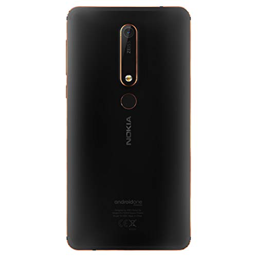 Nokia 6.1 (2018) - Android 9.0 Pie - 32 GB - Dual SIM Unlocked Smartphone (AT&T/T-Mobile/MetroPCS/Cricket/H2O) - 5.5" Screen - Black - U.S. Warranty