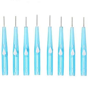 60Pcs Push-Pull Interdental Brush 0.7 MM Dental Tooth Pick Interdental Cleaners Orthodontic Wire Toothpick ToothBrush Oral Care