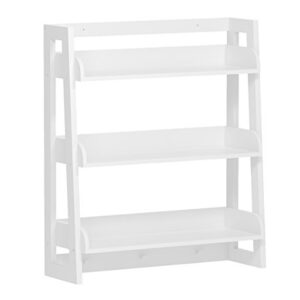 UTEX 3 Tier Bathroom Shelf Wall Mounted with Towel Hooks, Bathroom Organizer Shelf Over The Toilet (White)