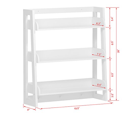 UTEX 3 Tier Bathroom Shelf Wall Mounted with Towel Hooks, Bathroom Organizer Shelf Over The Toilet (White)