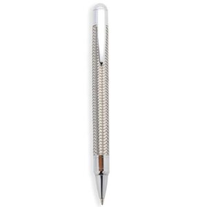 LACHIEVA LUX Stylish Wire Weave Metal Click Ballpoint Pen, Retractable Ballpoint Pen with Nice Gift Box Pack for Writing, Everyday Use (2 Refills)