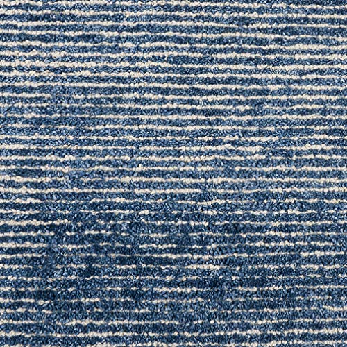 Nourison Weston Solid Aegean Blue 2'3" x 7'6" Area Rug, Easy-Cleaning, Non Shedding, Bed Room, Living Room, Dining Room, Kitchen (2x8)