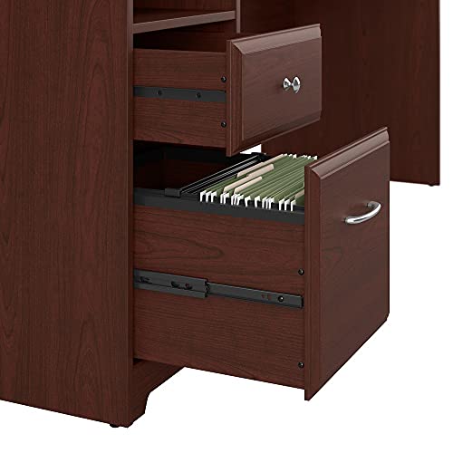 Bush Furniture Cabot 72W Computer Desk with Drawers in Harvest Cherry