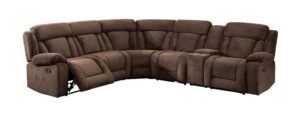 milton greens stars emerald sectional sofa, dark