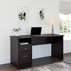 Bush Furniture Cabot 60W Computer Desk with Drawers in Espresso Oak