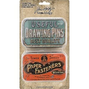 tim holtz idea-ology metal trinket tins