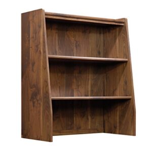 sauder clifford place library hutch, grand walnut finish