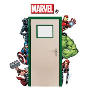 eureka back to school marvel avengers door and window go-around classroom decorations for teachers, 18'' x 0.125'' x 28'', 1pc., model:842661