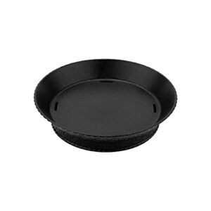 g.e.t. rb-892-bk round serving basket with base, 9", black (set of 12)