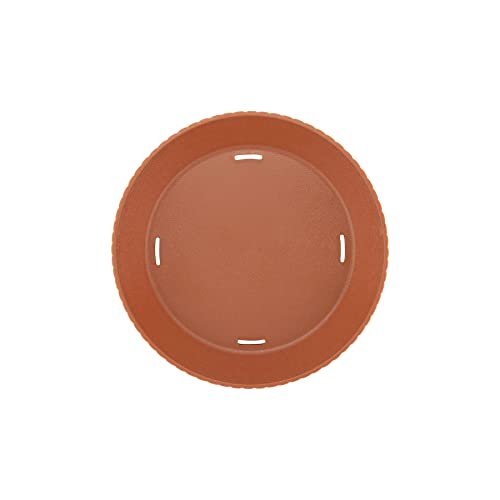 G.E.T. RB-892-TER Round Serving Basket with Base, 9", Terra Cotta (Set of 12)