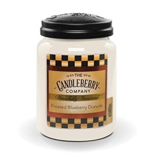 candleberry candles | frosted blueberry donuts candle | best candles on the market | hand poured in the usa | highly scented & long lasting | large jar 26 oz