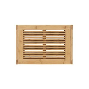 Linon Amzn0327 Finn Bamboo Bathroom Hamper, Brown