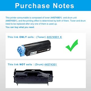 LCL Compatible Toner Cartridge Replacement for OKI B431 MB461 MB471 44574901 10000 Pages B431D B431DN MB491 MB471W (1-Pack Black) Not Compatible for B411 B411D B411DN