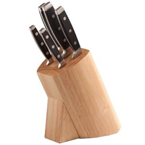 6pc forged knife block set by home marketplace