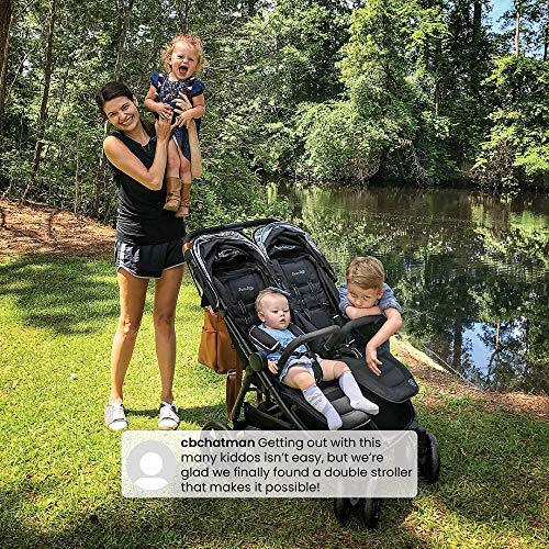 Jeep Destination Ultralight Side x Side Double Stroller, Midnight