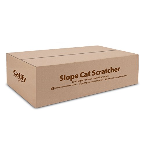 Catify by Best Pet Supplies, Inc., Inc., Inc., Slope Cat Scratcher with Catnip (2 Pack), One Size (CTM-08-02)