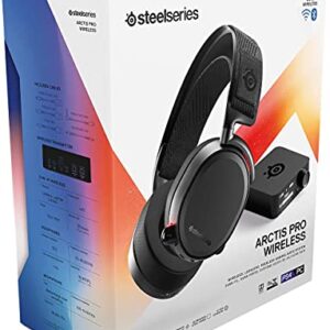 SteelSeries Arctis Pro Wireless - Gaming Headset - Hi-Res Speaker Drivers - Dual Wireless (2.4G & Bluetooth) - Dual Battery System