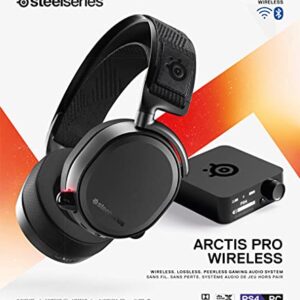 SteelSeries Arctis Pro Wireless - Gaming Headset - Hi-Res Speaker Drivers - Dual Wireless (2.4G & Bluetooth) - Dual Battery System