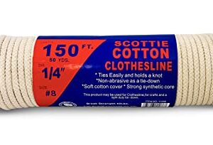 #8 1/4" x 150 ft Scottie Cotton Clothesline