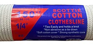 #8 1/4" x 150 ft Scottie Cotton Clothesline