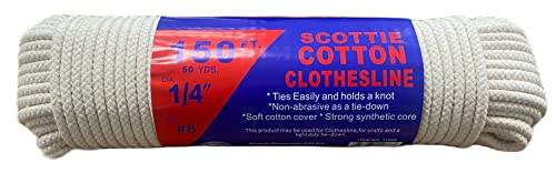 #8 1/4" x 150 ft Scottie Cotton Clothesline