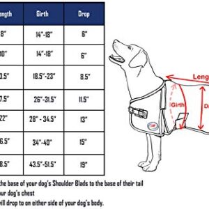 Derby Originals Ruff Pup 1200D Ripstop Waterproof Reflective Winter Dog Coat with Neck Cover and Harness Compatible Opening 220G - 17