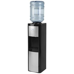 vitapur top load (room and cold) black/platinum water dispenser, one size