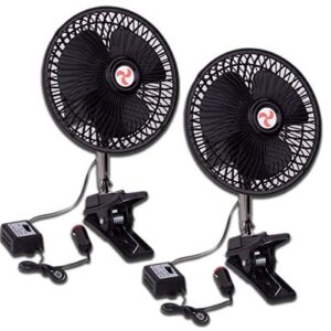 zento deals oscillating fan- 12v durable black fan for car, house and office