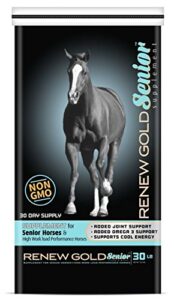 renew gold supplement for senior horses | high-fat stabilized rice bran and coolstance coconut meal | 30 pounds