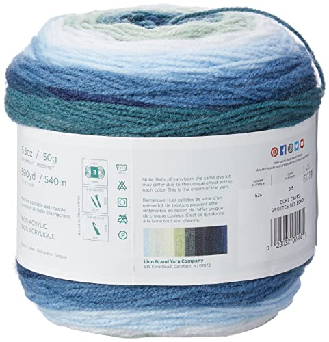 (1 Skein) Lion Brand Yarn Mandala Baby Yarn, Echo Caves