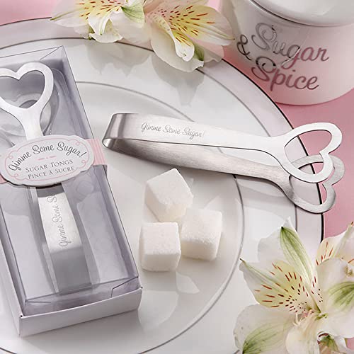 Oisee Sugar Tongs Set of 3,Stainless Steel Shape of Heart Sugar Cube Tongs,Also used as ICE Tongs Kitchen Clips Food Tongs Perfect for Tea Party Wedding Coffee Appetizers (4.2 Inch)