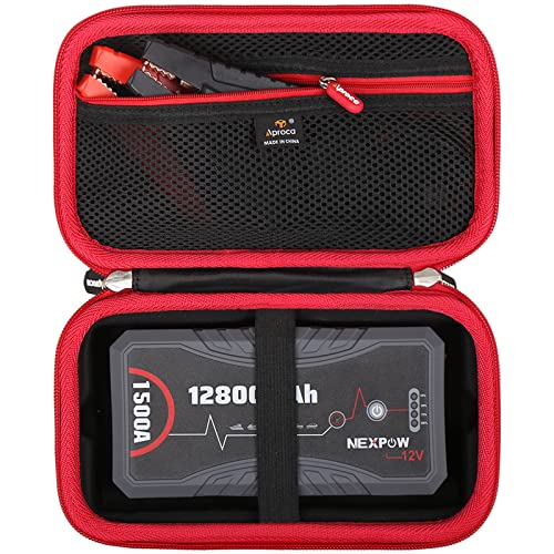 Aproca Hard Storage Travel Case, for NEXPOW Q10S Car Jump Starter 1500A Peak 12800mAh Battery Starter