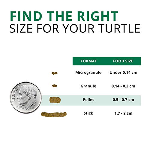 Fluval Bug Bites Turtle Food, Pellets for Small to Medium Sized Turtles, 1.5 oz., A6592, Brown