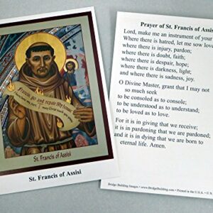 St. Francis of Assisi Peace Prayer Cards - Set of 100