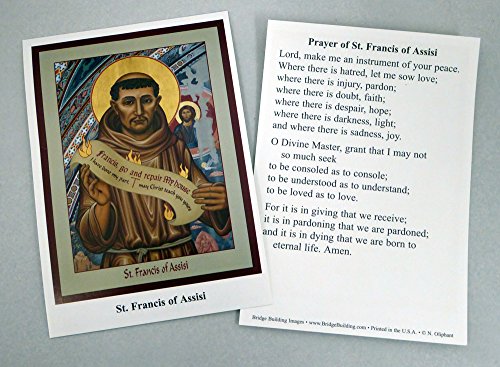 St. Francis of Assisi Peace Prayer Cards - Set of 100