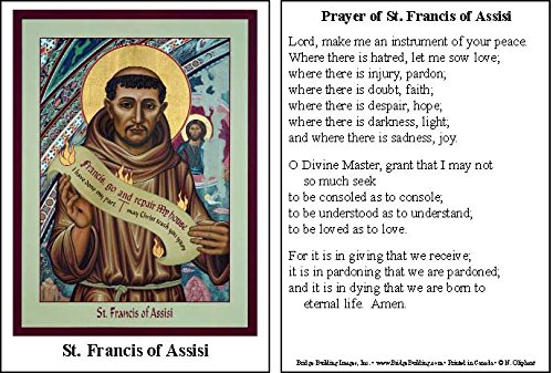 St. Francis of Assisi Peace Prayer Cards - Set of 100