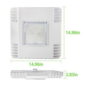 LED Surface Mount Canopy Light - Direct Mount Parking Garage Gas Station Light (150w 5700K-1 Pack)